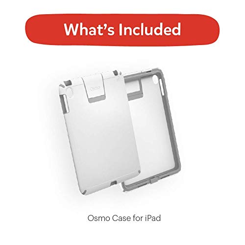 Osmo - Genius Starter Kit for iPad (New Version) + Osmo iPad Case Bundle - Problem Solving & Creativity (Ages 6-10) (OSMO iPad Base Included)