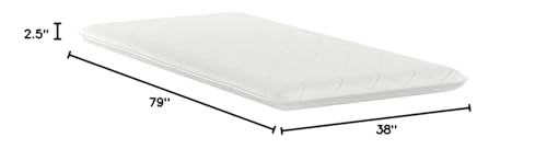 EMOOR Japanese Futon Mattress CLASSE Twin Made in Japan White, Foldable Floor Sleeping Bed Tatami Mat