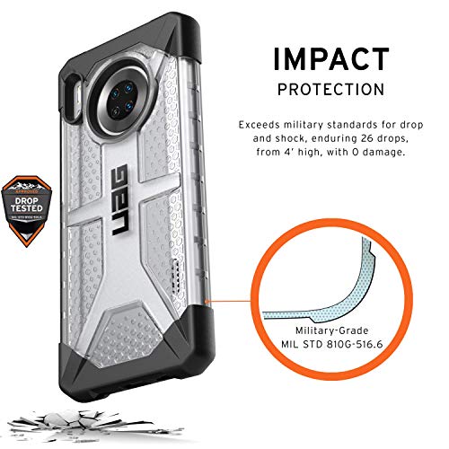 URBAN ARMOR GEAR UAG Designed for Huawei Mate 30 [6.62-inch Screen] Plasma Feather-Light Rugged [Ice] Military Drop Tested Phone Case
