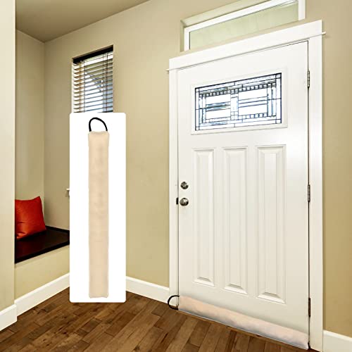 Twin Draft Guard Solo Guard Draft Stopper for Doors and Windows (Beige)