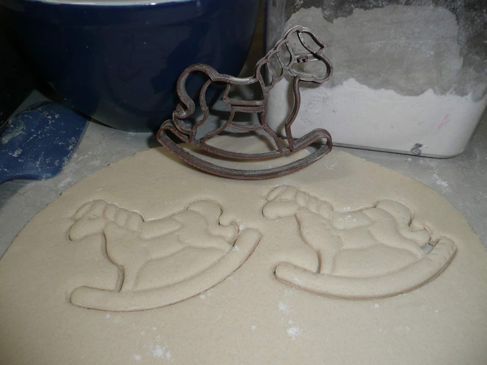YNGLLC Horse-Shaped Cookie Cutter, Baby Shower Theme, Brown, Made in USA, 1 Piece