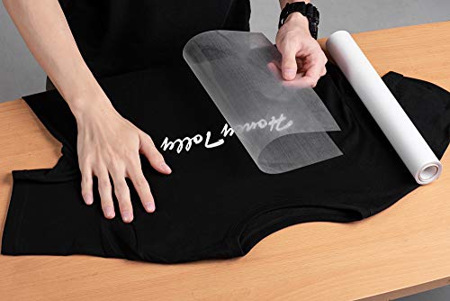 PU HTV 12" x 10' Heat Transfer Vinyl Rolls, Iron on Heat Press Easy to Cut & Weed for DIY Design T-Shirt(White)