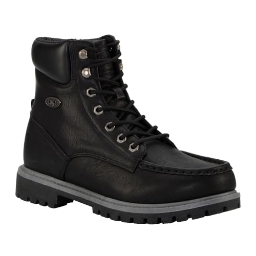 Lugz Men's Folsom Boot, Black/Charcoal, 10.5 D US