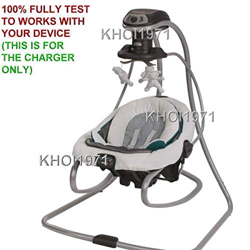 KHOI1971 8-FEET Wall AC Power Adapter for Grey Brown-Trim 1893776 Sapphire Graco DuetSoothe Baby Swing & Rocker