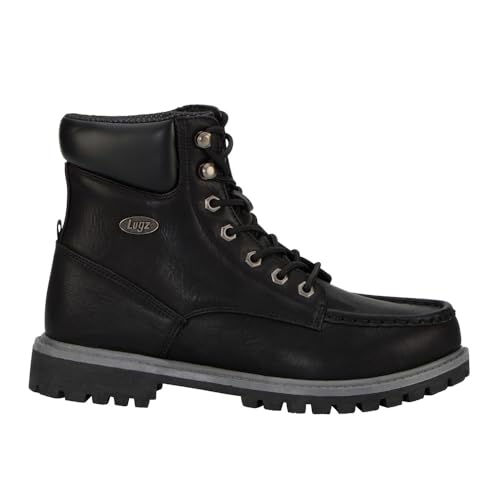 Lugz Men's Folsom Boot, Black/Charcoal, 10.5 D US