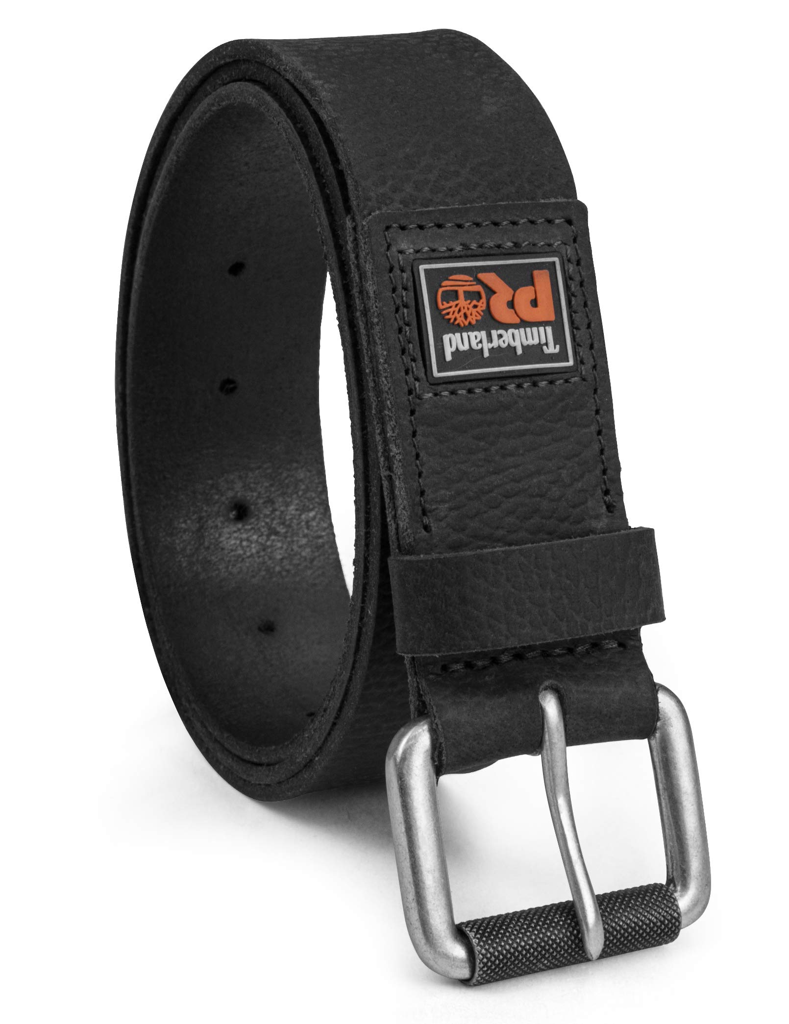 Timberland PRO Men's 38mm Boot Leather Belt, Black (Rubber Patch), 42