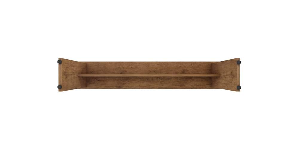 Manhattan Comfort Nomad 67" Dining Bench Seat for Indoor and Outdoor Use, Kitchen, Breakfast Nook, 2 Person Seating, Modern Rustic and Farmhouse Chic Design with Wood Grain Finish, Nature