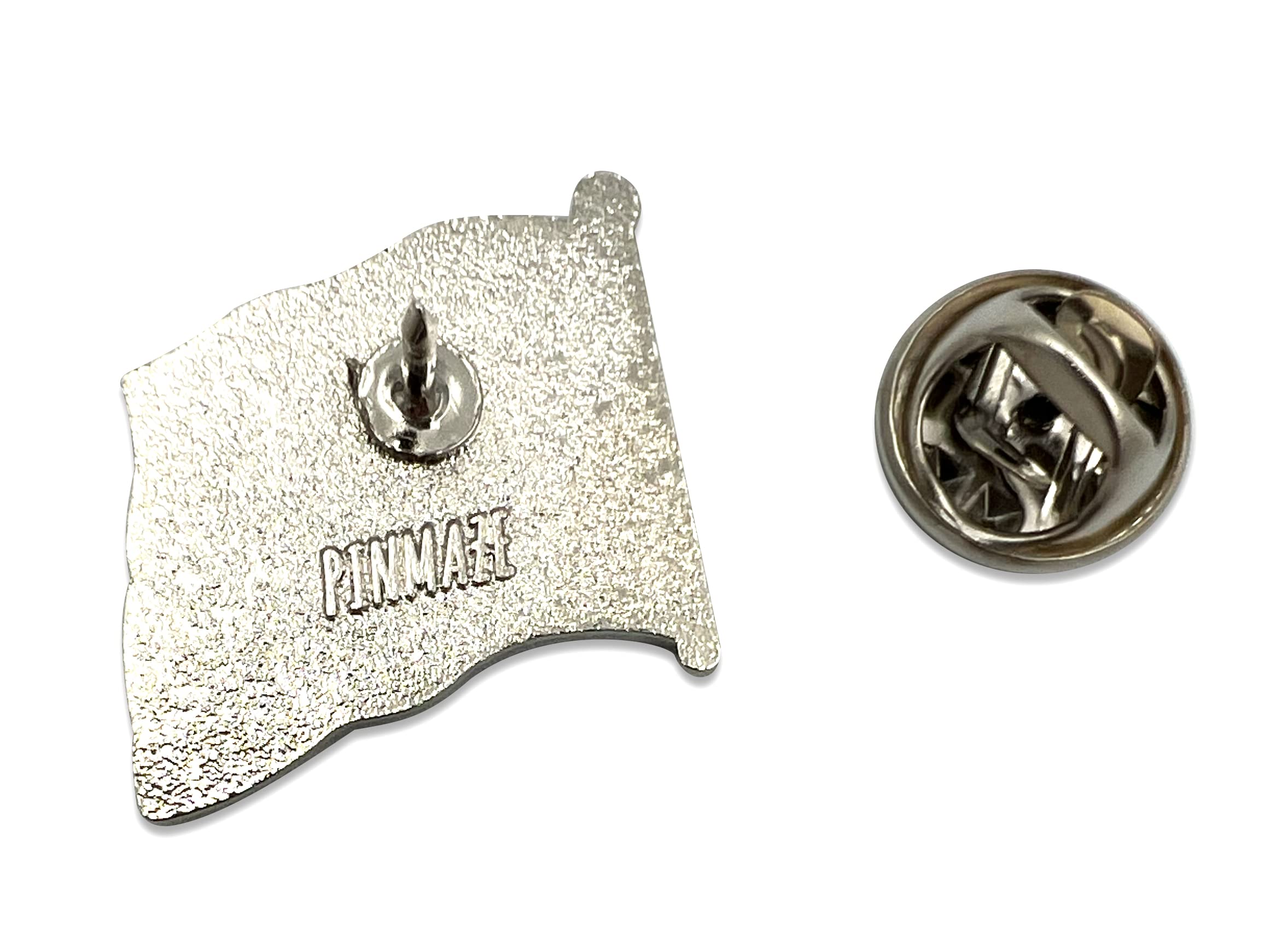 Correctional Officers Lapel Pin - Silver Gray Line US Flag USA Patriotic American Lapel Brooch Badge