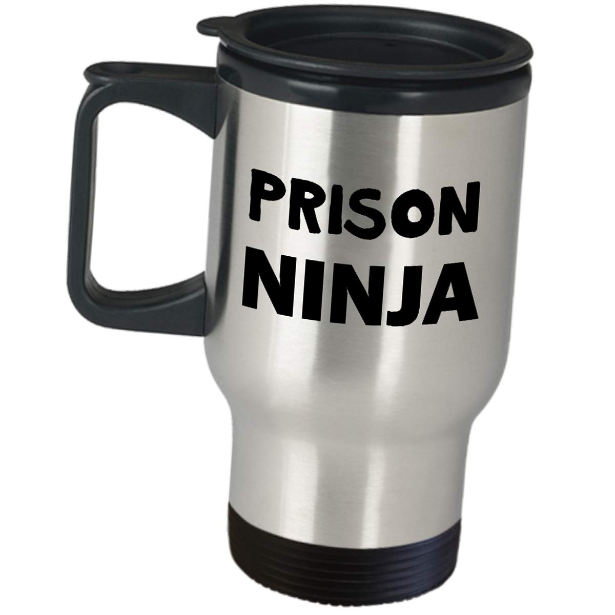 Appreciation Idea For Corrections Officer Prison Ninja - Travel Mug Coffee Tumbler Thin Gray Line Jail Guard Penal Jailer Detention Correctional Funny Cute Gag Gifts
