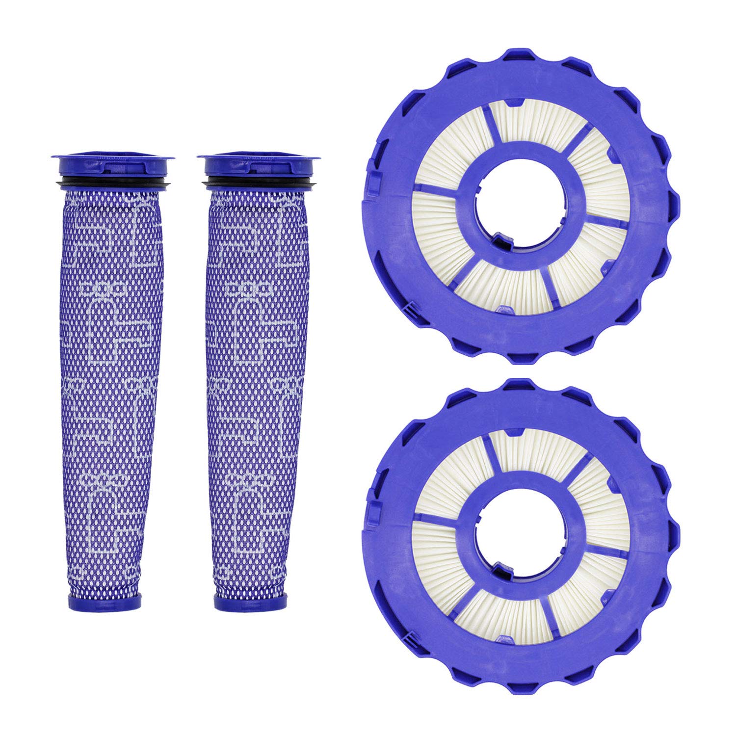 Lemige 2 Pack Post-Motor Filters & 2 Pack Pre-Motor Filters Replacement Parts for Dyson DC40, Light/Slim Ball Animal, Multi Floor, Origin and Total Clean Vacuums, Compare to Part 923587-02 & 922676-01