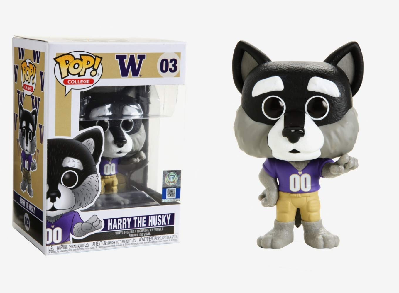 Funko Pop College: University of Washington - Harry The Husky Vinyl Figurine #43280