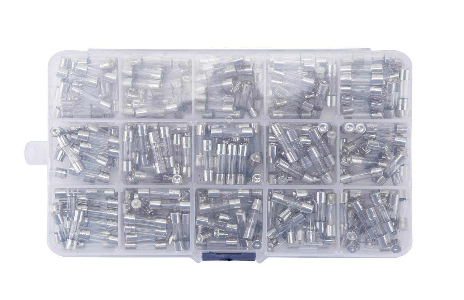 300 Pcs 15 Values 5 x 20mm Fast-Blow Glass Fuse Assortment, 250V 0.1A/ 0.25A/ 0.2A/ 0.5A/ 1A/ 1.5A/ 2A/ 3A/ 4A/ 5A/ 8A/ 10A/ 12A/ 15A/ 20A Tube Fuses