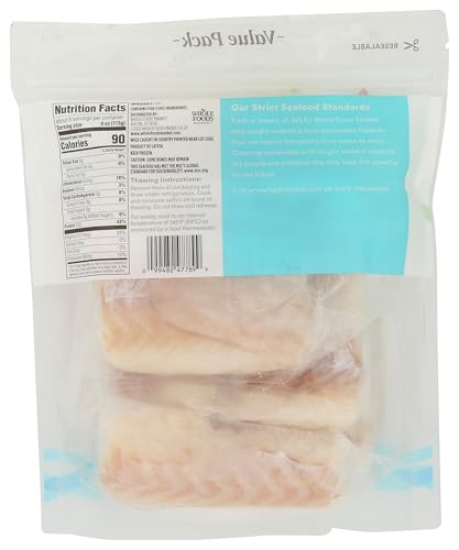 365 by Whole Foods Market, Value Pack Cod Fillet Wild Frozen MSC, 32 Ounce