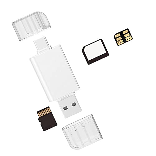 JSER USB-C Type C USB 2.0 to NM Nano Memory Card & TF Micro SD Card Reader Compatible for Huawei Cell Phone & Laptop