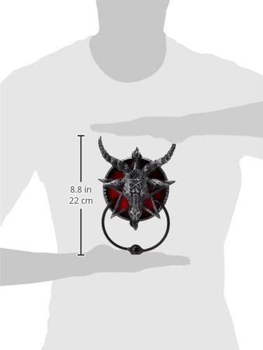 Nemesis Now B4474N9 Black Baphomet Door Knocker 20.5cm