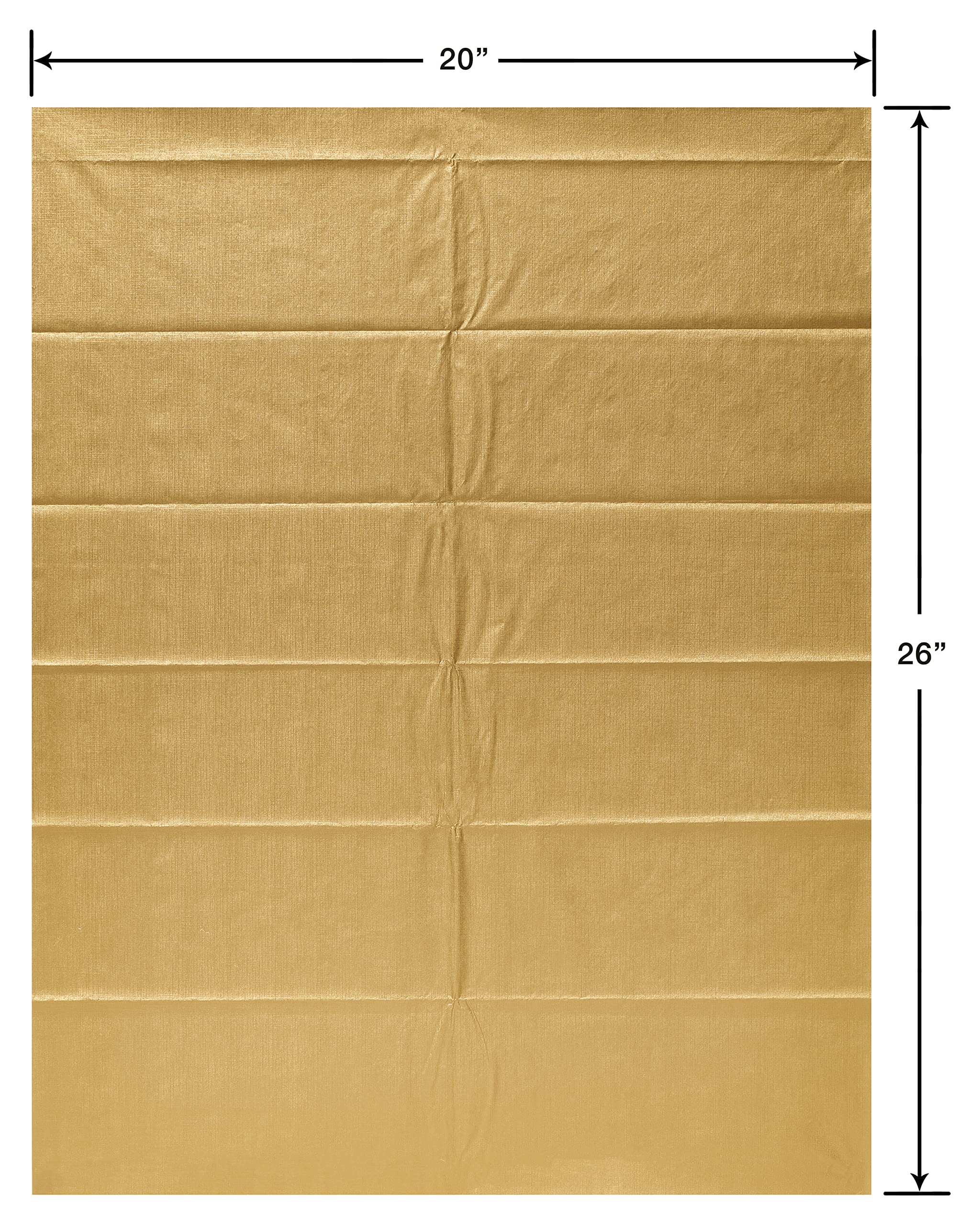 Papyrus 4 Sheets Gold Tissue Paper for Valentines, Birthdays, Crafts, DIY and More