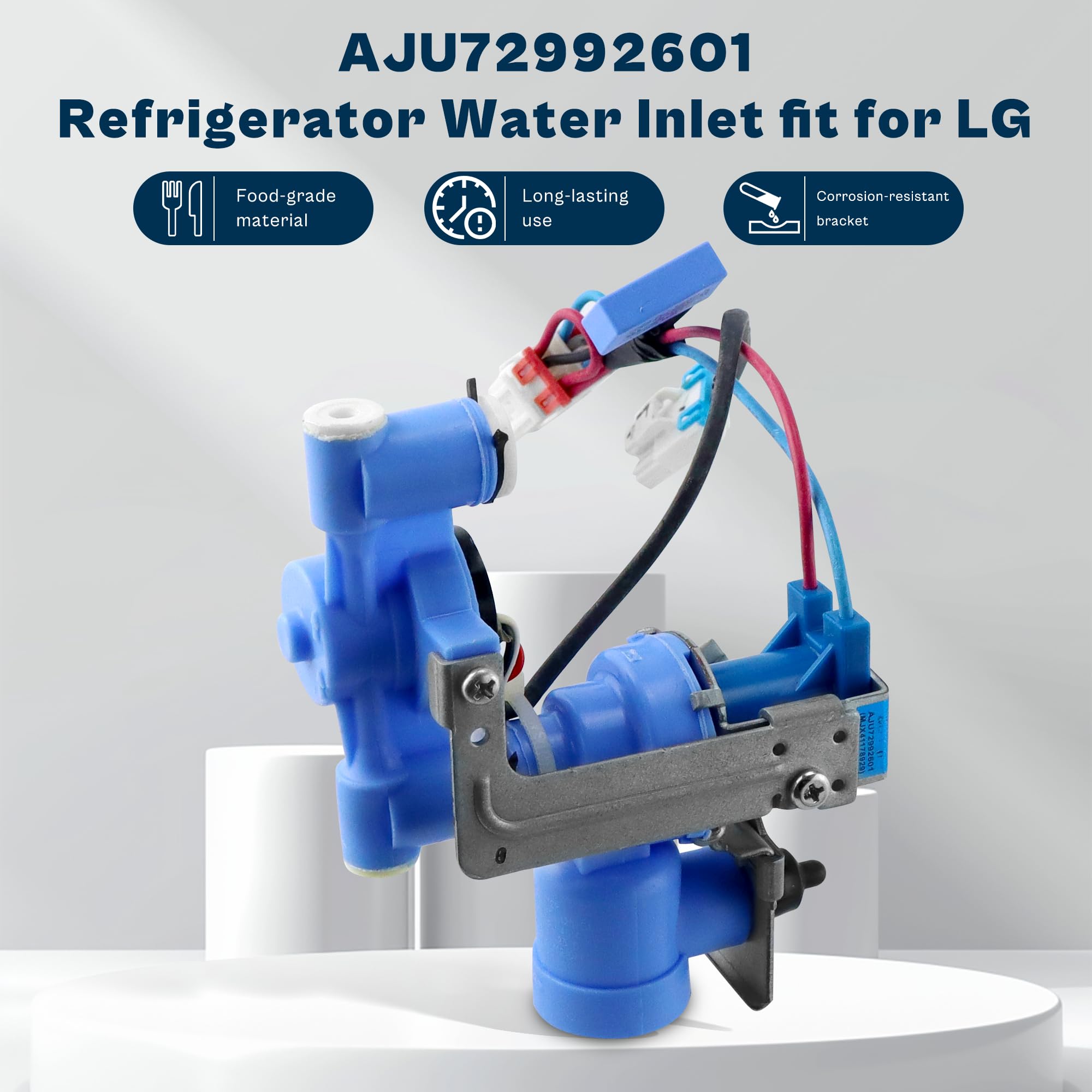 AJU72992601 Refrigerator Water Inlet Valve fit for LG fridge LFX LMX series,Replacement fit for Ken.more 795 series 79573055410 AP4671476 PS3533117 prime&swift