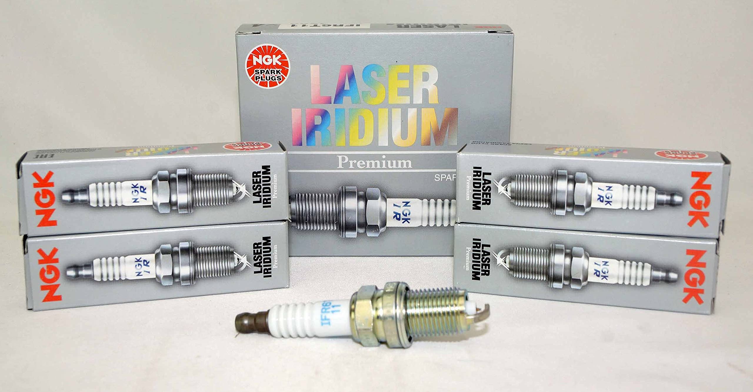 NGK Laser Iridium Spark Plug IFR6T11 (4 Pack) Compatible With TOYOTA SOLARA SE SPORT 2006-2006 2.4L/2362cc