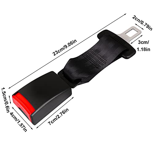 2 PCS Most Model Accessories Polyester Extension Comfortable and Convenient for Car Seats Universal,Ships from the US (9.0 Inch)