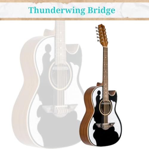 H. Jimenez, 7-String Acoustic-Electric Guitar, Ambidextrous, Black (LBQ4EBT)