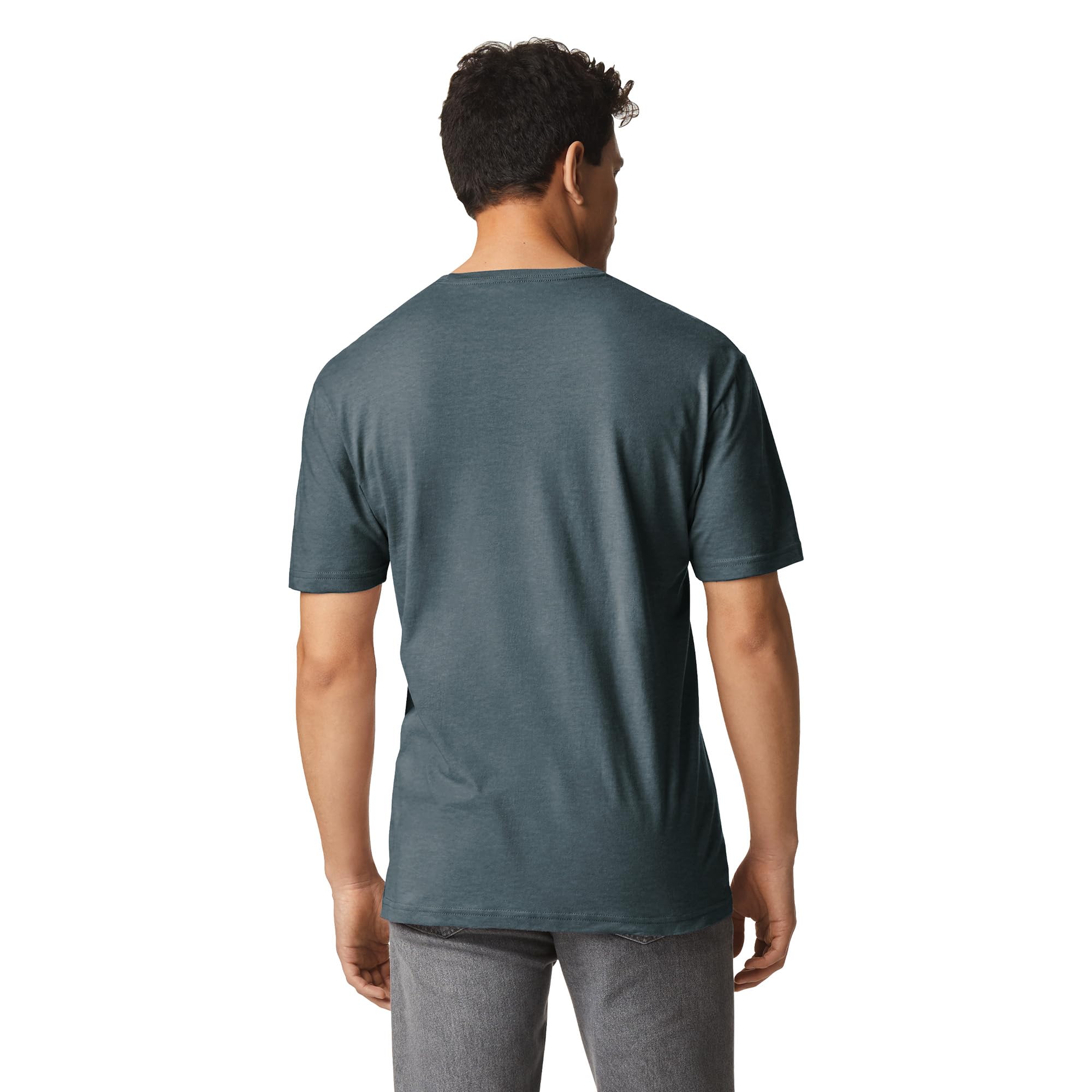 Gildan Adult Softstyle Cotton T-Shirt, Style G64000, Multipack, Dark Heather (2-Pack), X-Large