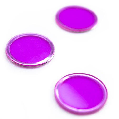 RBS 300 Purple Metal Inserted Bingo Chips - to Use with Magnetic Boards & Wands