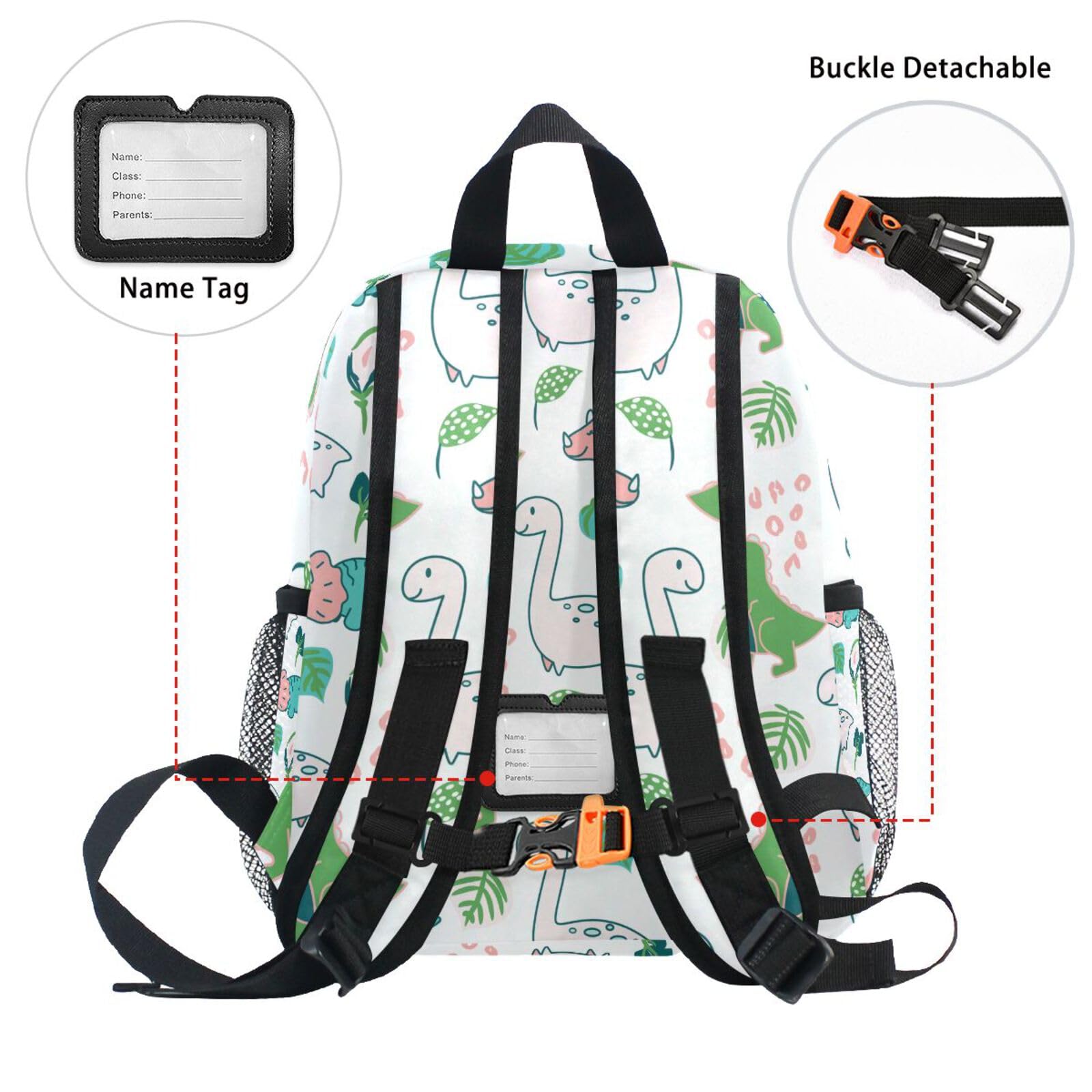 Cute Kids Back Pack Cute Dino Todder Backpack Lightweight Preschool Kindergarten Book Bag Practical and Durable Daycare Bag for Travel,Toys