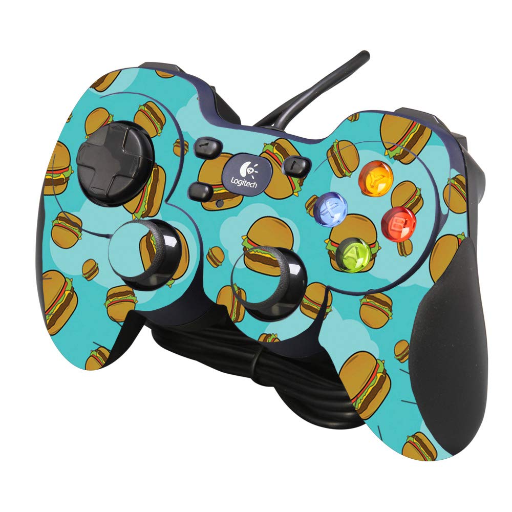 MightySkins Skin Compatible with Logitech Gamepad F310 - Burger Heaven | Protective, Durable, and Unique Vinyl Decal wrap Cover | Easy to Apply, Remove, and Change Styles | Made in The USA