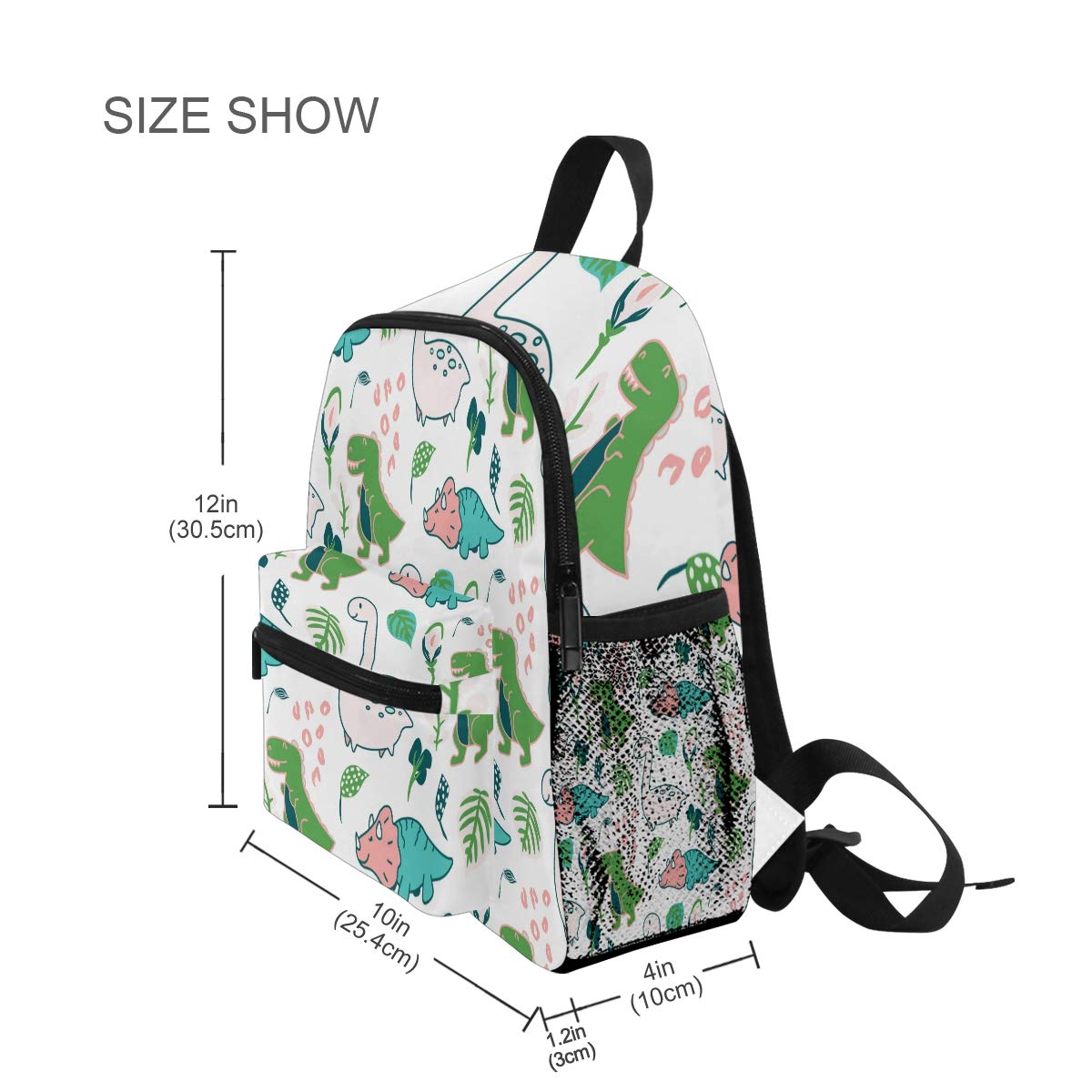 Cute Kids Back Pack Cute Dino Todder Backpack Lightweight Preschool Kindergarten Book Bag Practical and Durable Daycare Bag for Travel,Toys
