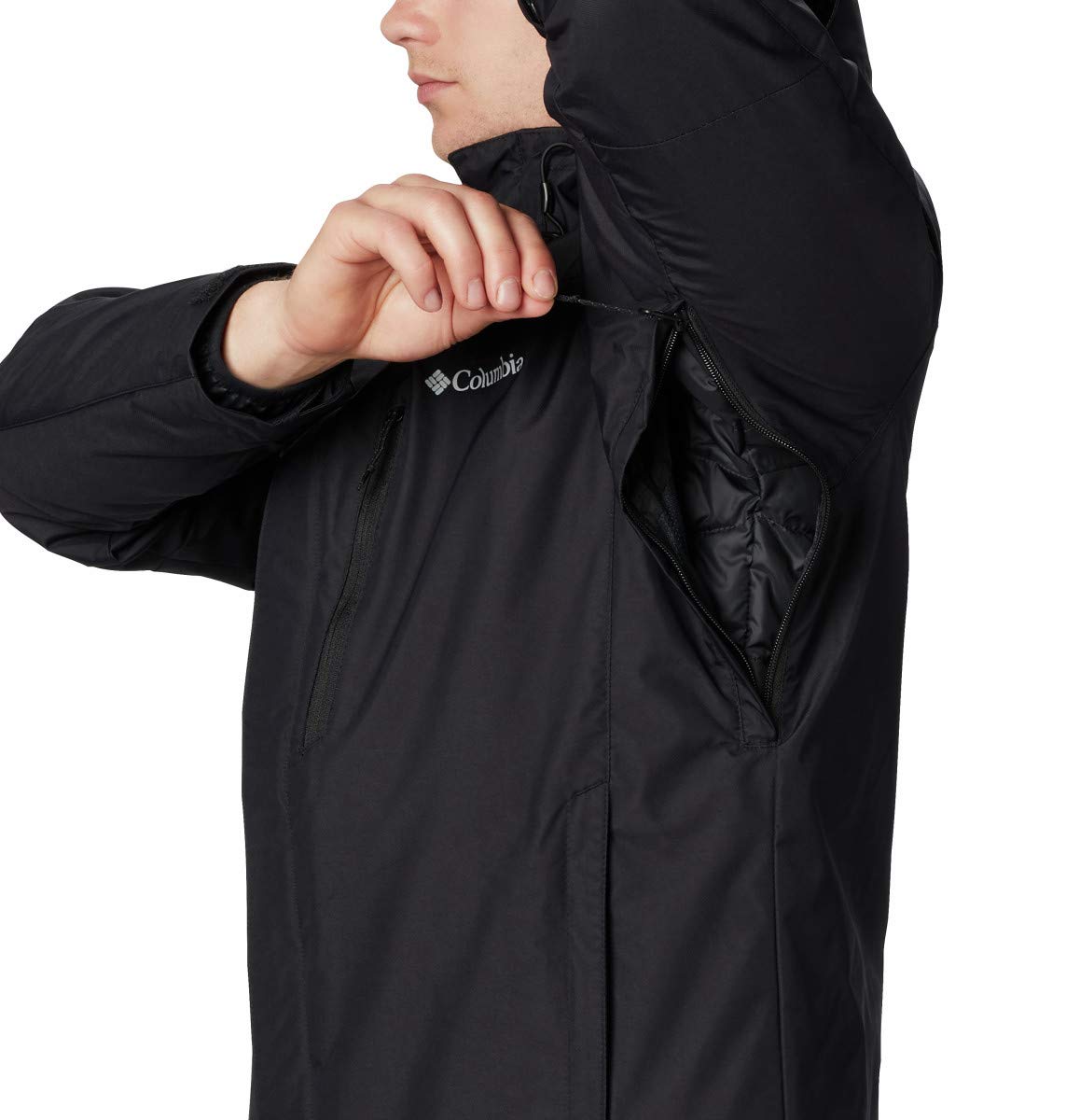 Columbia Men's Whirlibird IV Interchange Jacket, Black, 1X Big