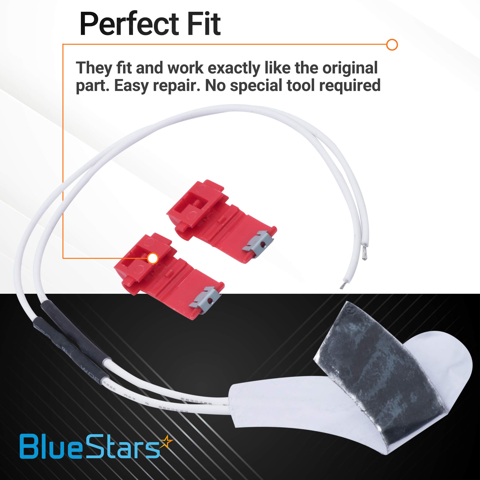 BlueStars WR49X10173 Refrigerator Dispenser Water Tube Heater Kit - Compatible with G.E & Kenmore Refrigerators - Replaces PS1766223 1381601 AP4318572