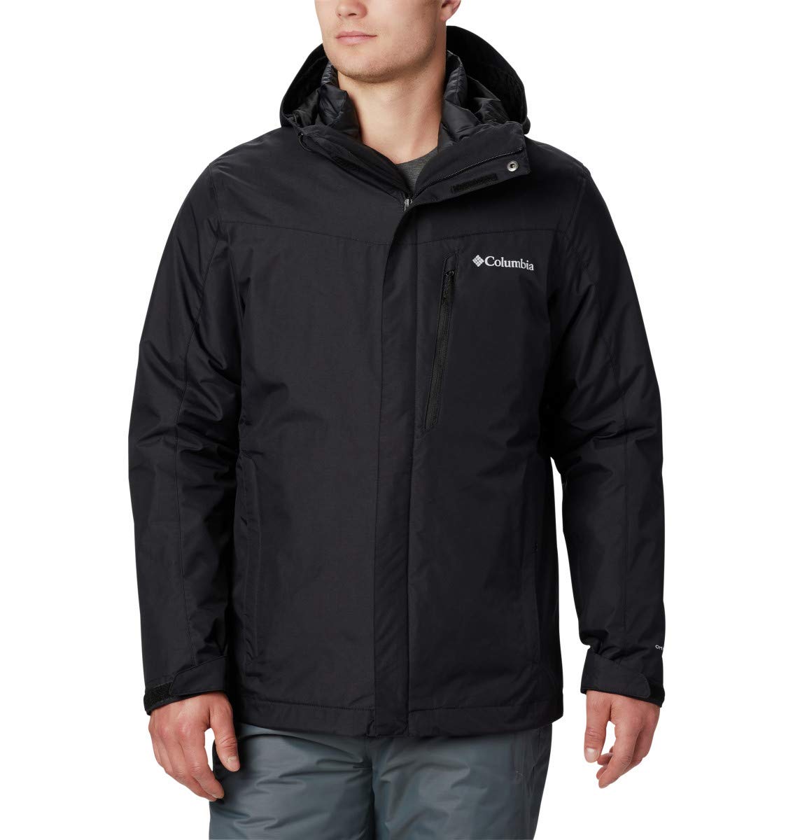Columbia Men's Whirlibird IV Interchange Jacket, Black, 1X Big