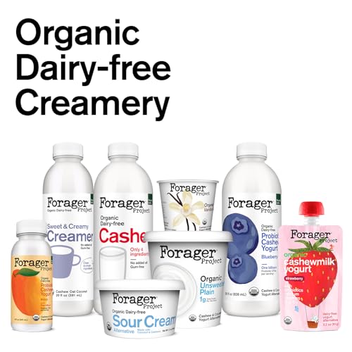 Forager Project Probiotic Drinkable Cashewmilk Yogurt Blueberry, 28-Ounce