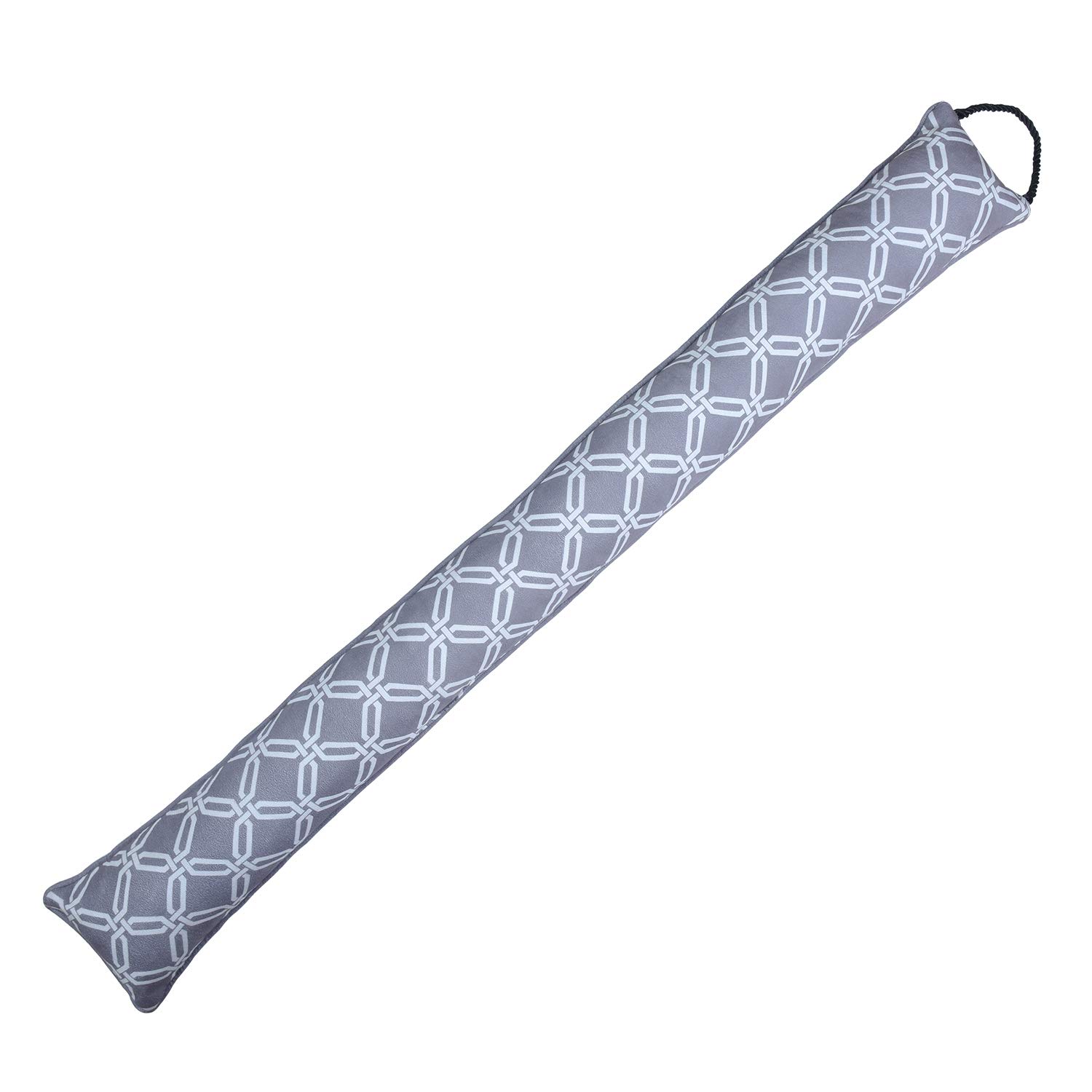 KindoBest Door Draft Stopper Geometry Moroccan Pattern - 35”L x 5”W x 2.5”H Heavy Duty Durable Door/Window Draft Blocker(Gray)