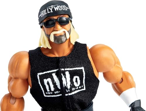 Mattel WWE Superstars Action Figure & Accessories, Series 1 “Hollywood” Hulk Hogan Retro Collectible with Swappable Hands