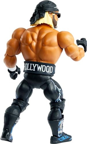 Mattel WWE Superstars Action Figure & Accessories, Series 1 “Hollywood” Hulk Hogan Retro Collectible with Swappable Hands