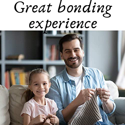 Knitting Kits for Beginners Adults β 6 Pcs Knitting Needle Set with 100% Cotton Yarn β Make Your Own Dishcloth Craft Kits for Adults β Includes Bamboo Knitting Needles and Yarn Needle β Fantastic Gift