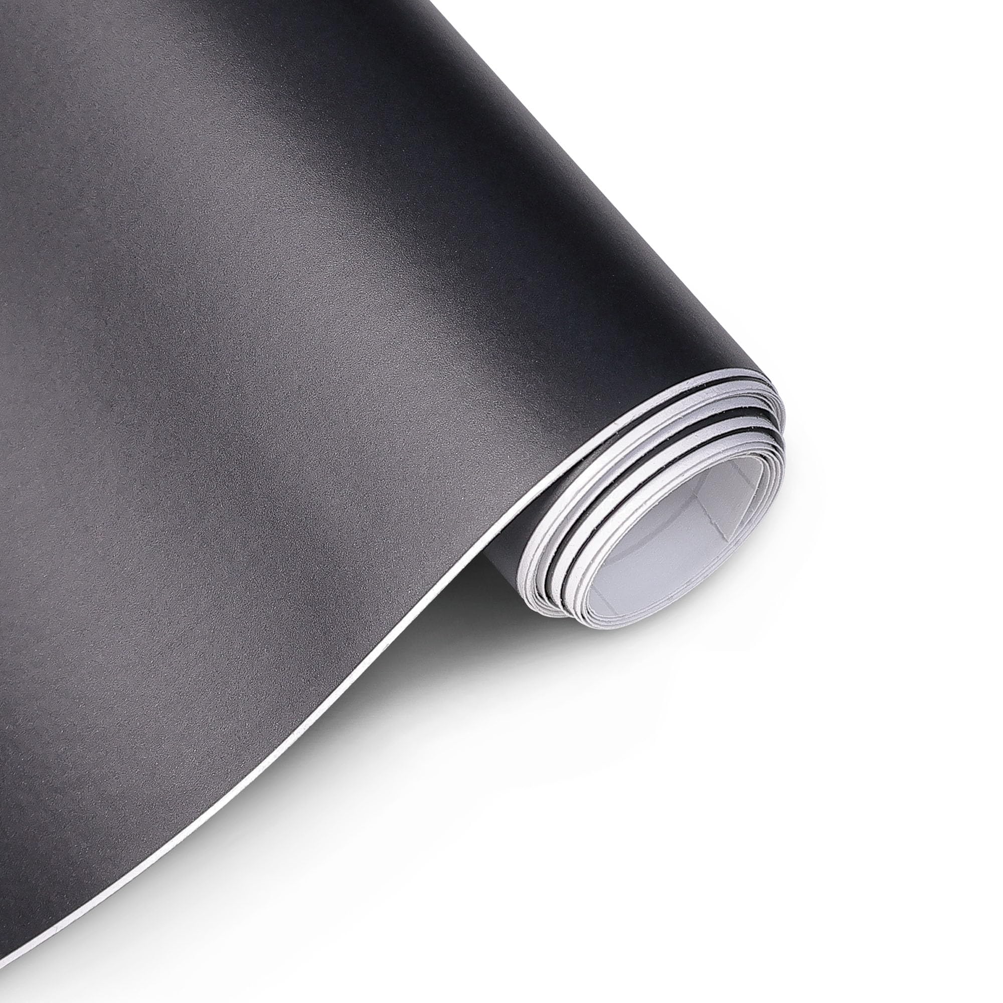 Lypumso Matte Black Car Vinyl Wrap 10ft x 1ft, Vehicle Wrap Vinyl Roll with Bubble Free Air Release Technology Decal Sheet, Self Adhesive Automotive Vinyl Wrap for Moto Car DIY Interior Exterior