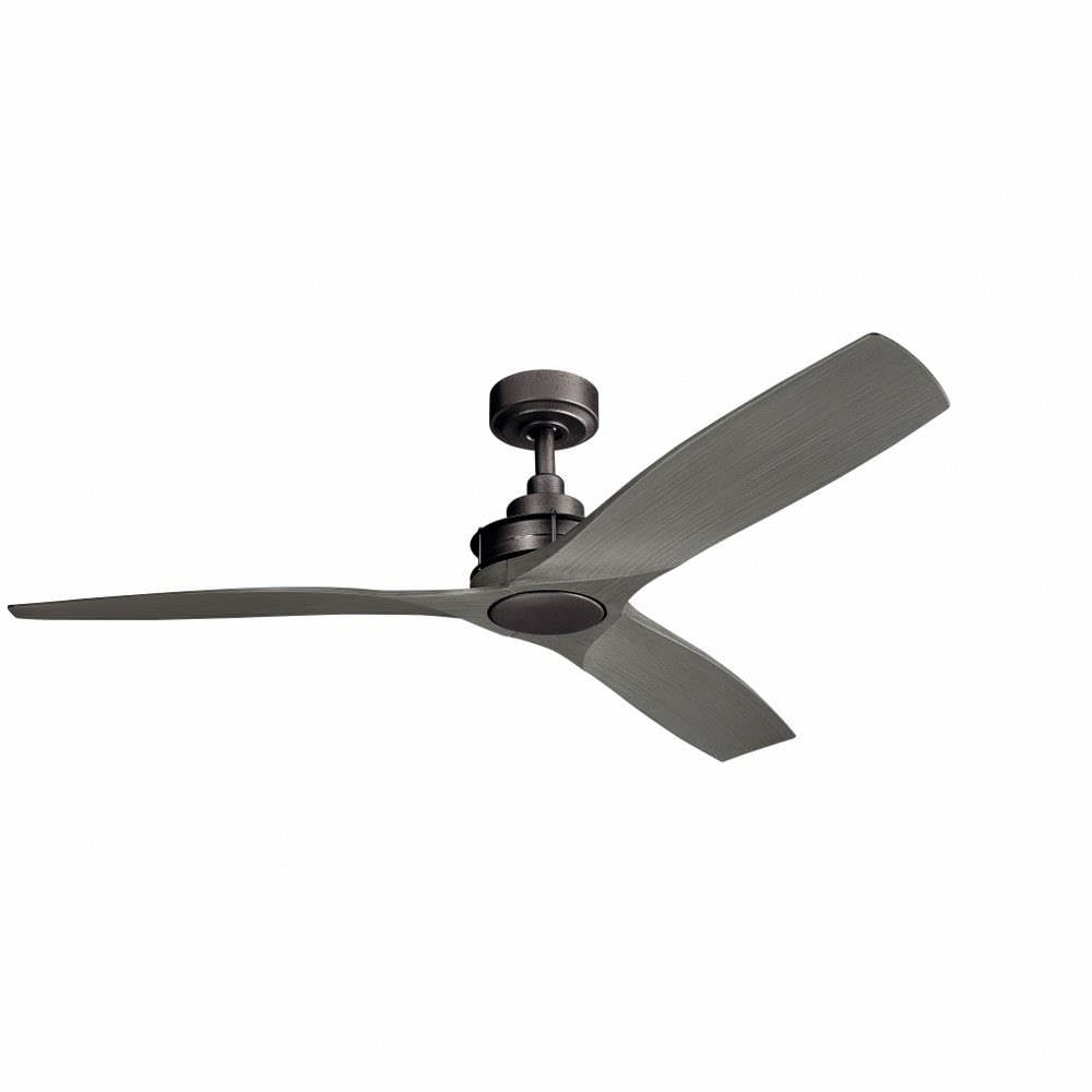 Kichler 300356AVI Ried 56" Ceiling Fan with Wall Control, Anvil Iron