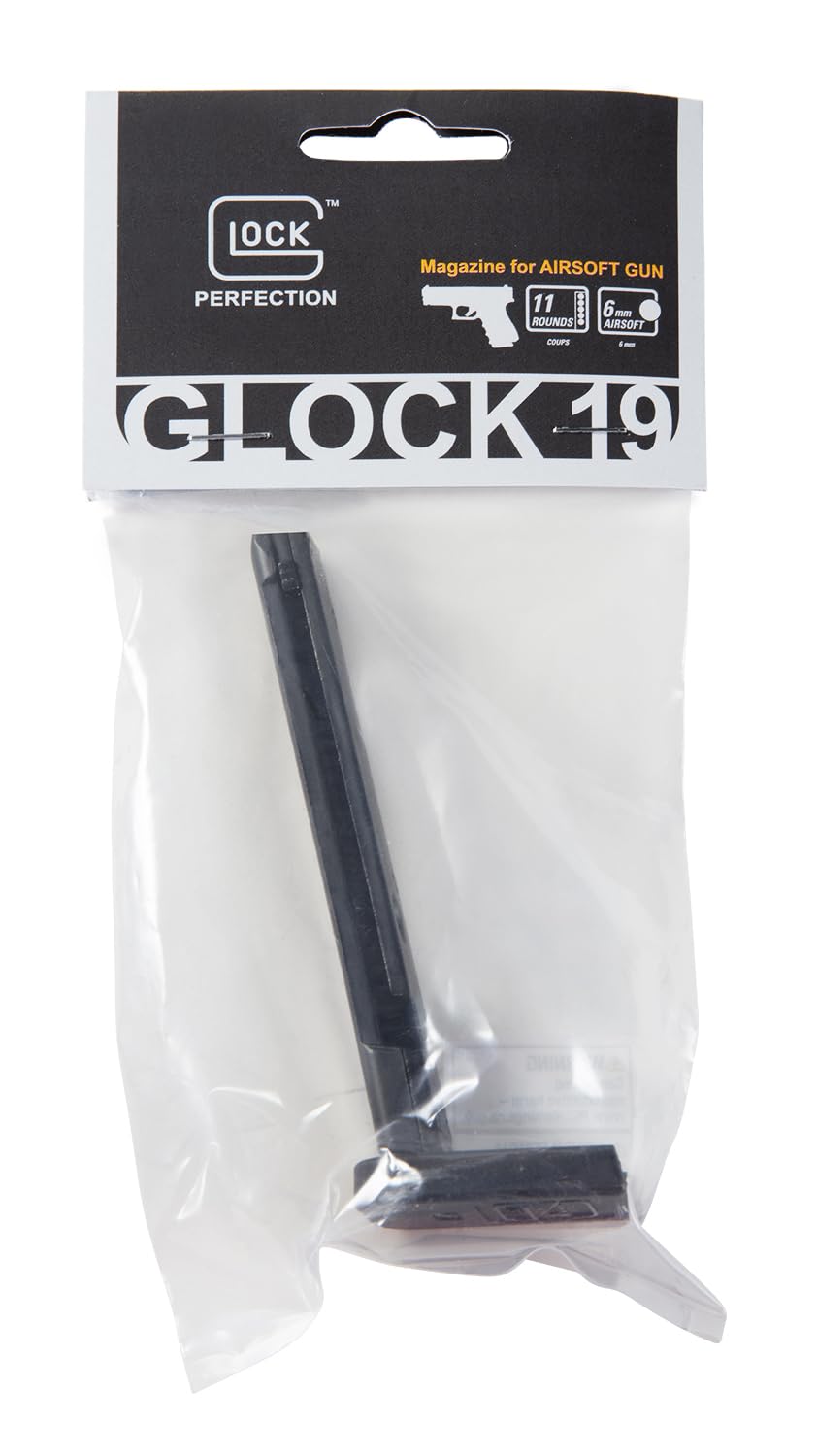 Umarex unisex adult 11-Round (Standard GLOCK 19) Airsoft Magazine, Black, One Size US