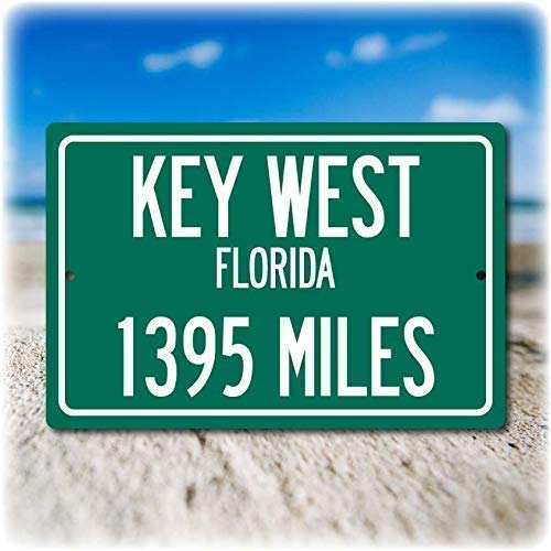Key West Florida Distance Sign