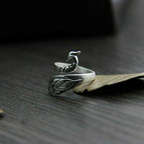 3 Pcs Adjustable Knitting Loop Crochet Loop Knitting Accessories, Hand-Made Silver-Plated Copper Rings, Faster Crocheting, Advanced Peacock Ring, Yarn Guide Finger Holder Knitting Thimble