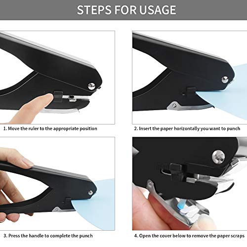 MyLifeUNIT Slot Puncher, Badge Hole Punch for Id Card, PVC Slot and Paper, Heavy-Duty Hole Punch for Pro Use