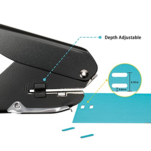 MyLifeUNIT Slot Puncher, Badge Hole Punch for Id Card, PVC Slot and Paper, Heavy-Duty Hole Punch for Pro Use
