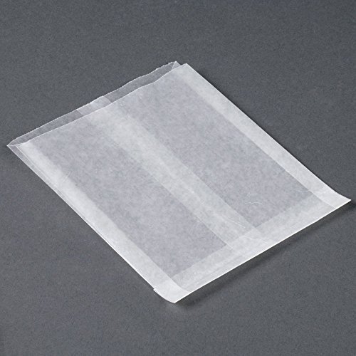 Flat Glassine Wax Paper Sandwich Bags 6 x 7 x 3/4. Waxed Paper Bags (100)
