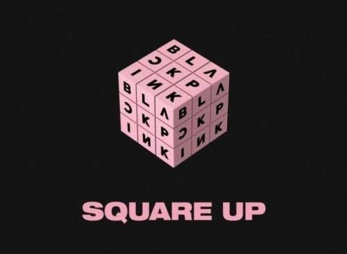BLACKPINK - [Square Up] 1st Mini Album Black Ver CD+Booklet+PhotoCard+SelfieCard+Lennticular Lyrics+Postcard K-POP Sealed