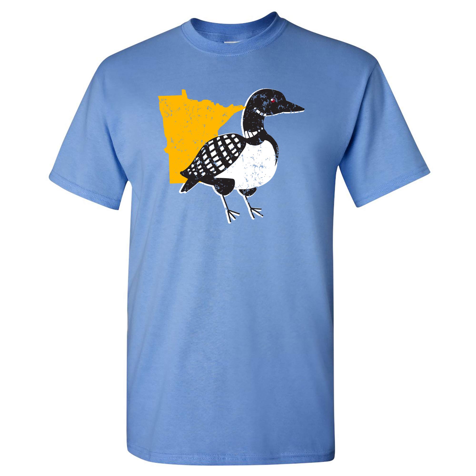 Minnesota State Bird - Loon State Pride T Shirt - Medium - Carolina Blue