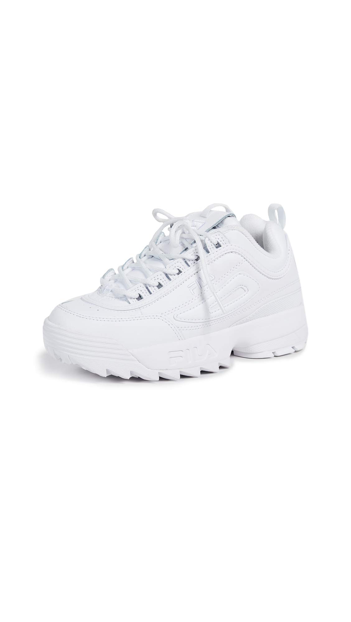 Fila Women's Disruptor Ii Premium Comfortable Sneakers, White/White/White, 6.5
