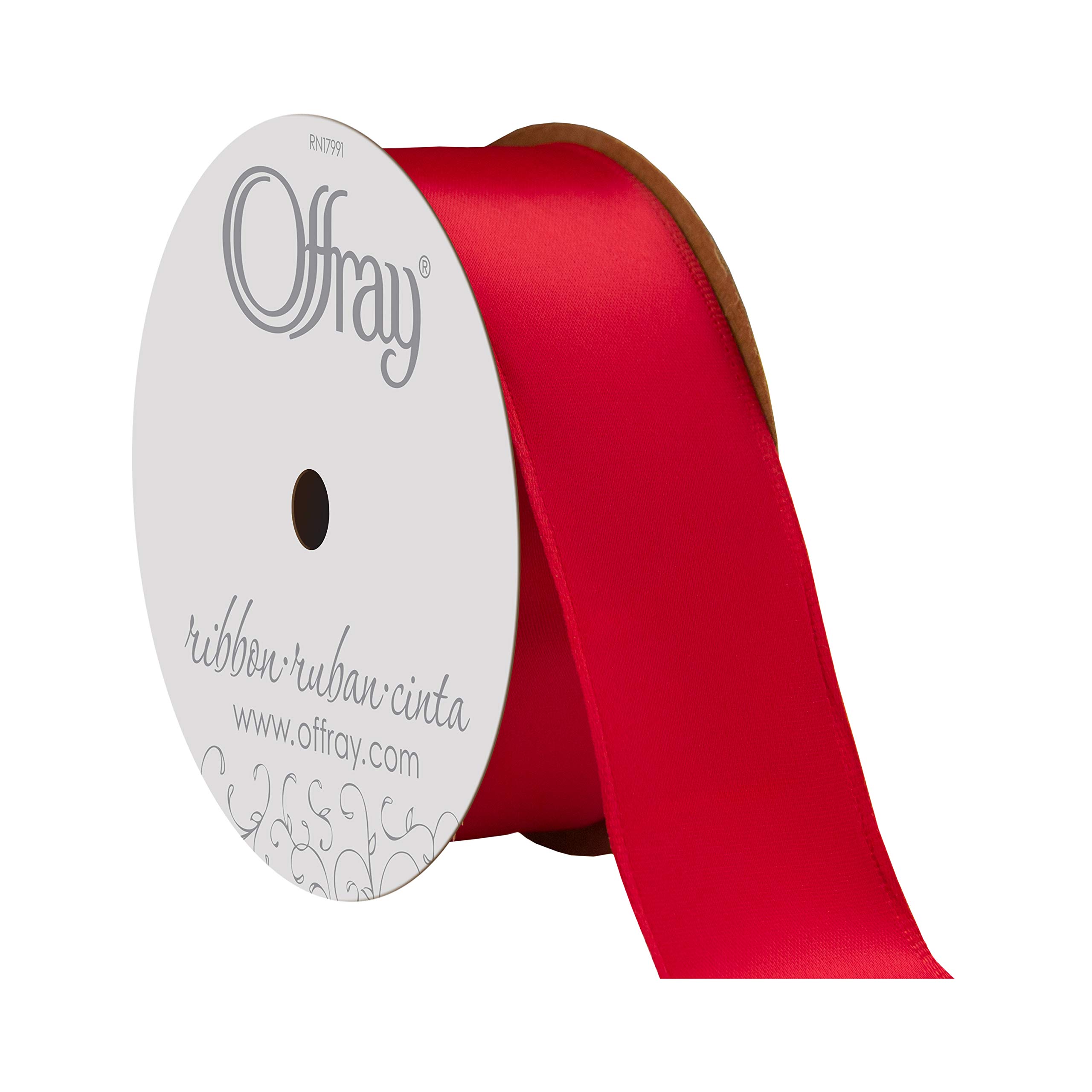 Berwick Offray 140992 Contessa Single Face Satin Wired Edge Ribbon