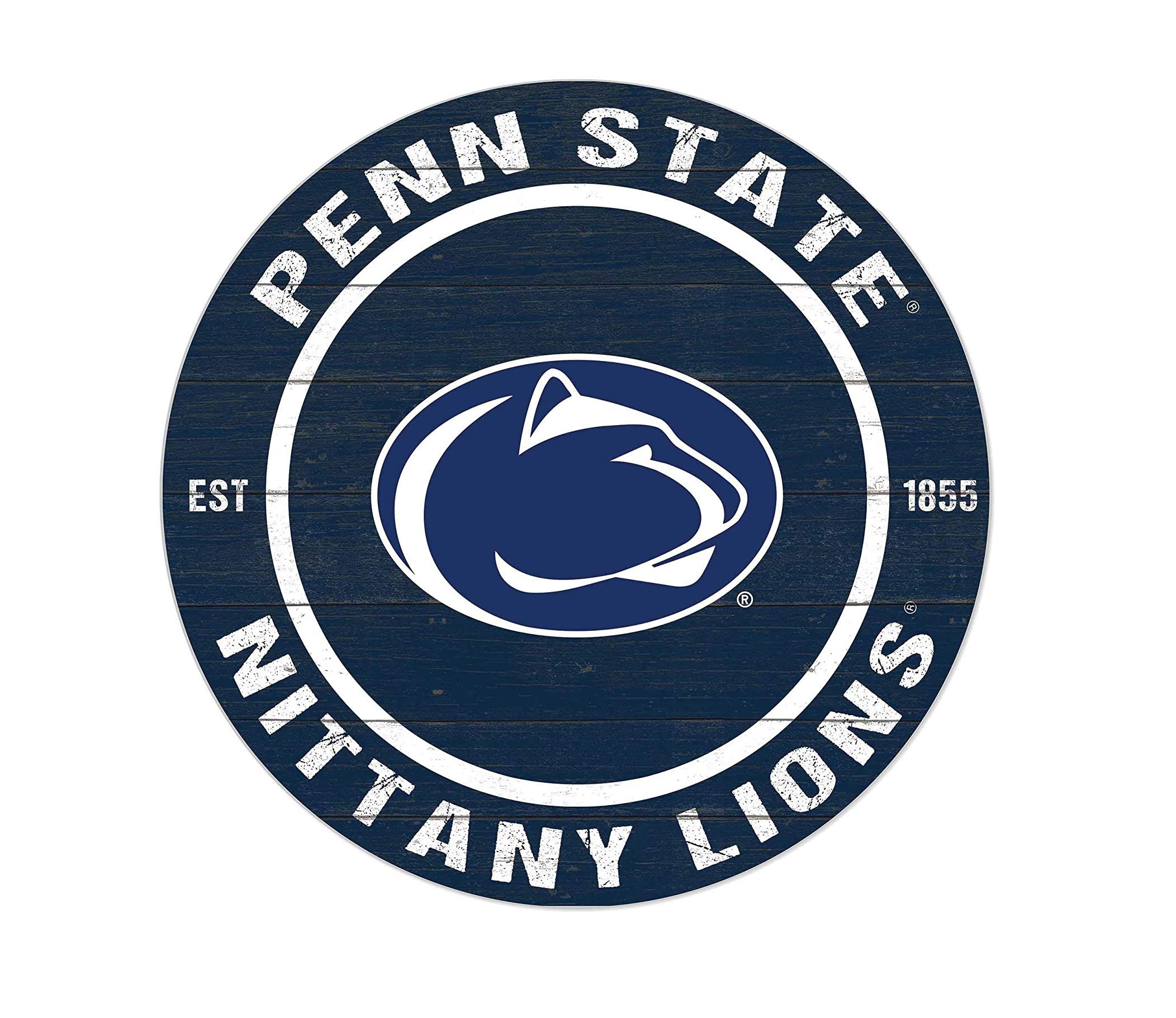 KH Sports Fan Penn State Nittany Lions 20"x20" inOutdoor Circle Sign, Team Color